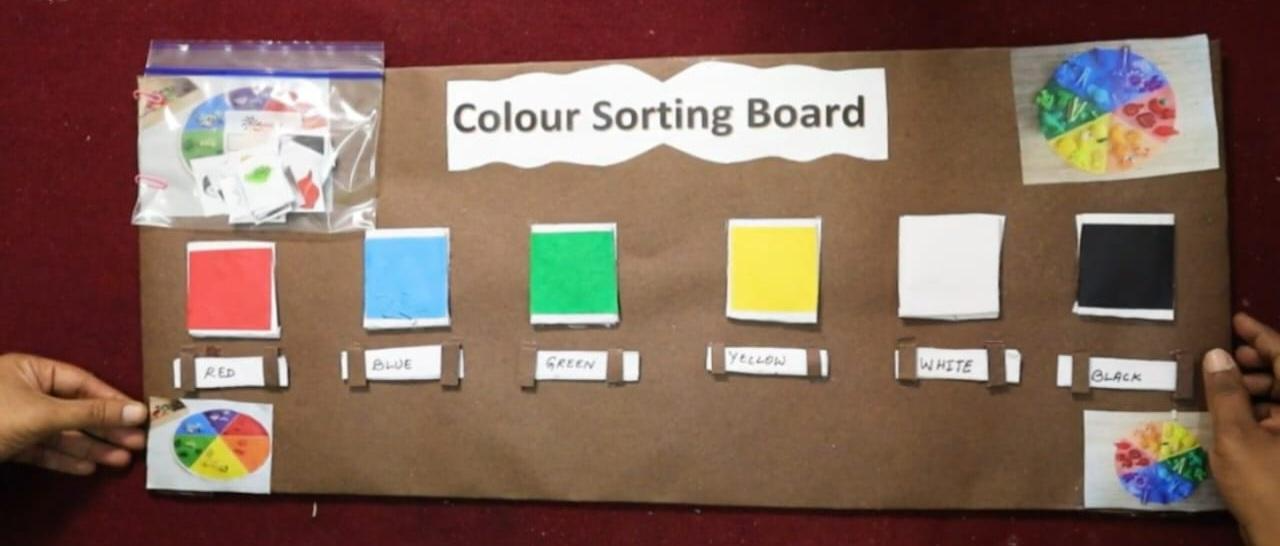 Colour sorting board – Inclusive Education